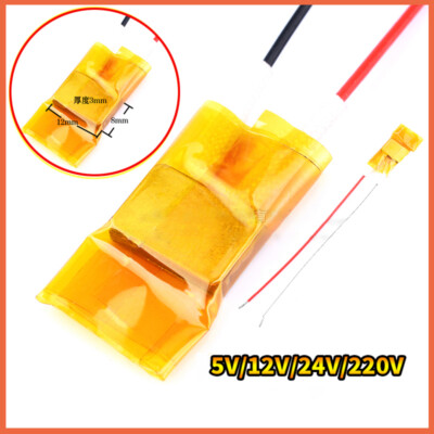 PTC Heater Plate 5V~220V Constant Temperature Element Thermostat ...