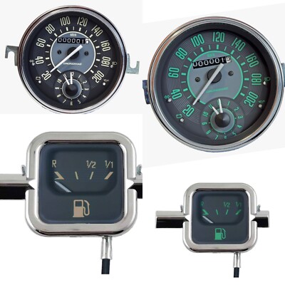 Speedometer Plus Cluster Panel Fuel Level Gauge VW Bug Beetle ...