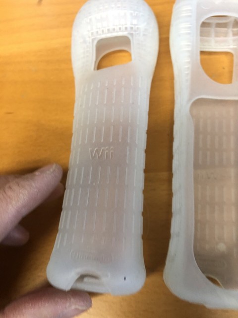 Official Nintendo Wii Remote Rubber Silicone Gel Cover Sleeves White ...