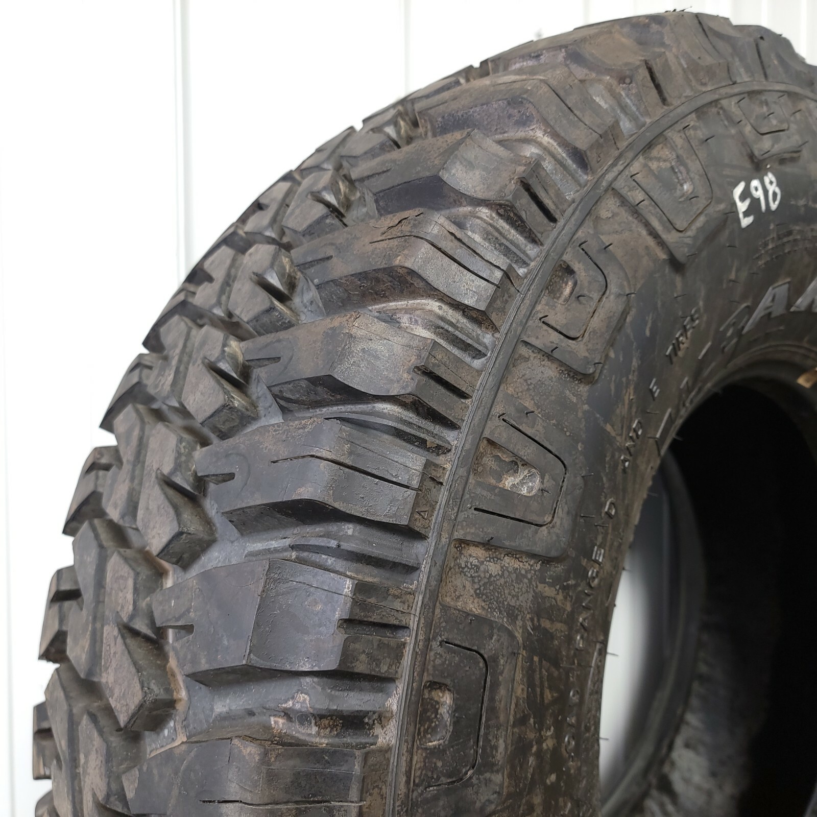 Goodyear Wrangler MTR Military HMMWV Tires 37x12.50R16.5 w/ 98% Tread ...