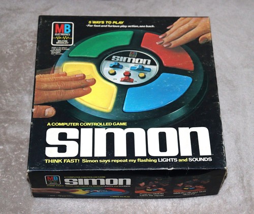 VINTAGE 1978 SIMON GAME IN BOX,WORKS ,W/PAPERS | eBay