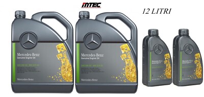 12 Liters Original Mercedes Benz 5W30 Engine Oil - MB 229.52 ACEA C3 | eBay