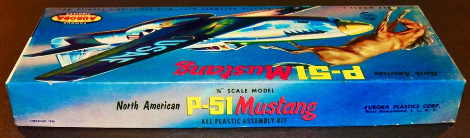 AURORA KIT NO. 118-79 FAMOUS FIGHTERS P-51 MUSTANG (PARENTS SEAL) MODEL ...