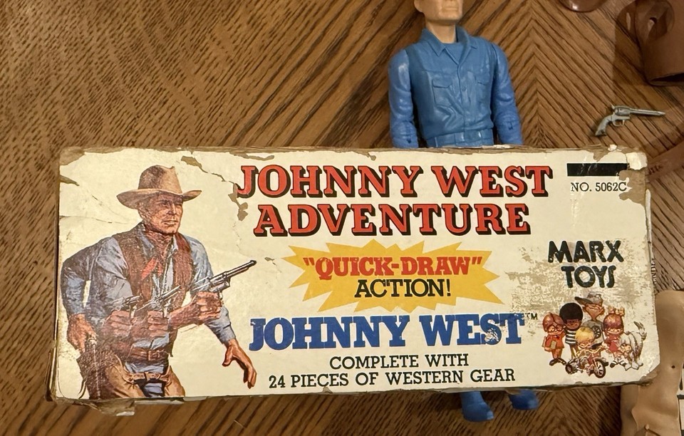 NICE Vintage Marx Johnny West Adventure Quick-Draw Johnny West Action ...