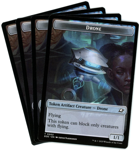 x4 Drone / Lander (0006) Double-Sided Token - Edge of Eternities - MTG ...