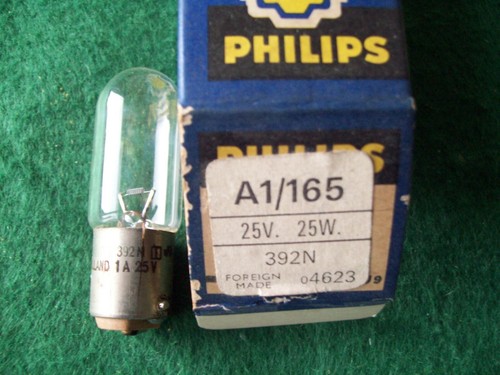 PHILIPS A1/165 25V 25W PROJECTION LAMP/BULB. NEW (OLD STOCK) | eBay