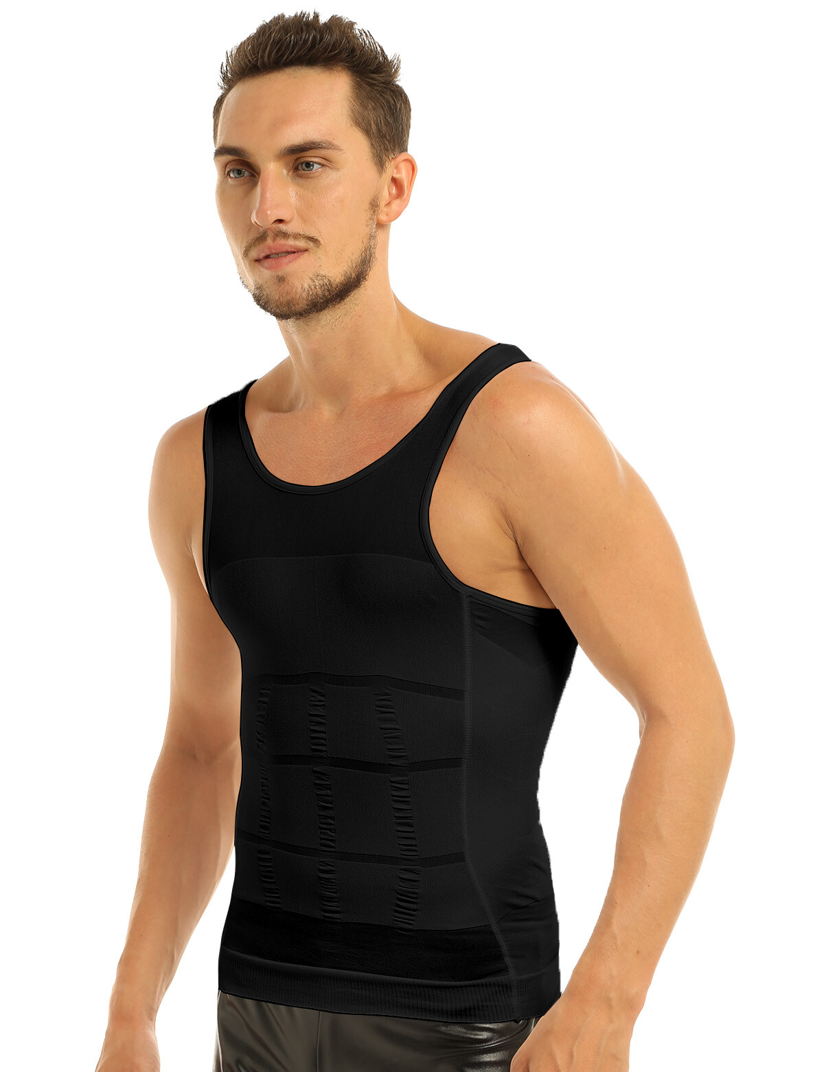 Männer Abnehmen Body Shaper Bauchweg Weste Körperformer Unterhemd ...