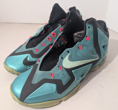 Nike LeBron X1 11 Flywire South Beach Turquoise Black Shoes Size 9.5 ...