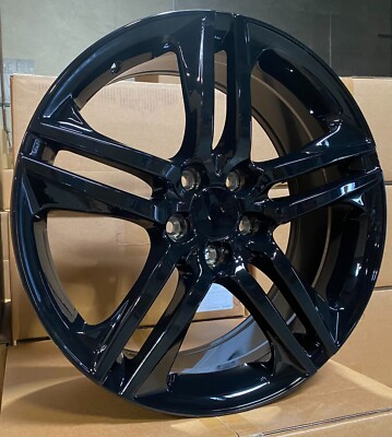 19x8 5x114.3 +40 Gloss Black Wheels rim Fits Honda Civic Si Accord ...