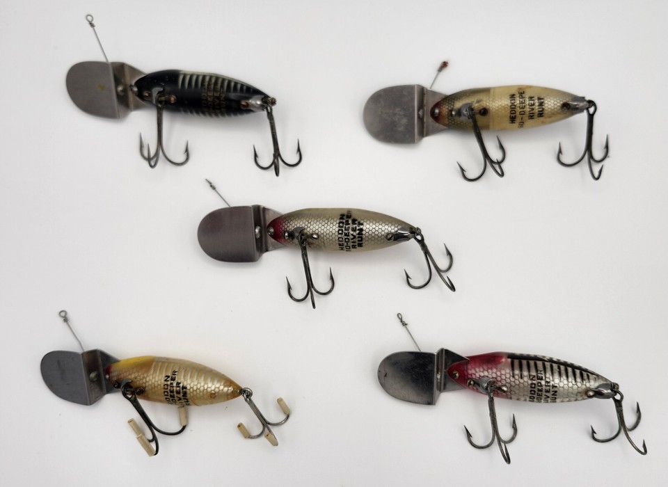 Heddon Go Deeper River Runt Spook D9110 Vintage Fishing Lures | eBay