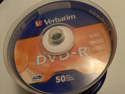 VERBATIM DVD-R 50 Pack 120 minute | eBay