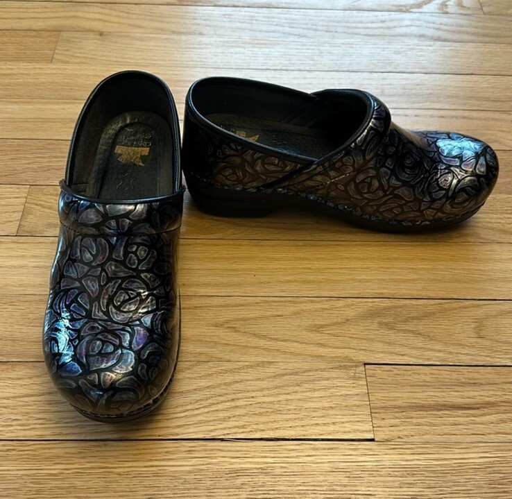 Womens Dansko Holographic Leopard Print Professional … - Gem