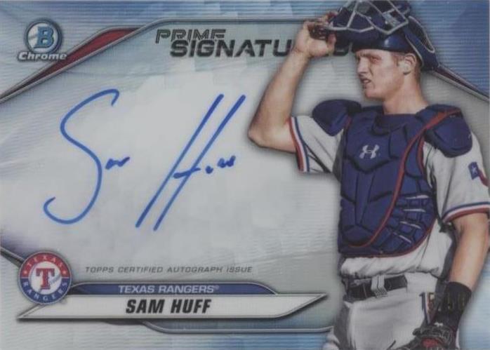 2020 Bowman Chrome - Prime Chrome Signatures Sam Huff #PCS-SH /50 (AU ...
