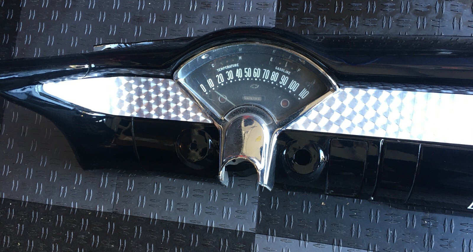 1955-1956 Chevy Gasser Dash Dashboard Decal Kit Large Engine Turned ...