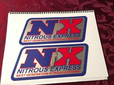 NX Nitrous Express Contingency Size Sticker Decal NHRA NASCAR Racing ...