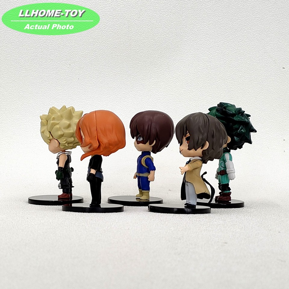 Anime character dazai Nakahara Chuuya Todoroki Shoto 5Pcs Figure Statue ...