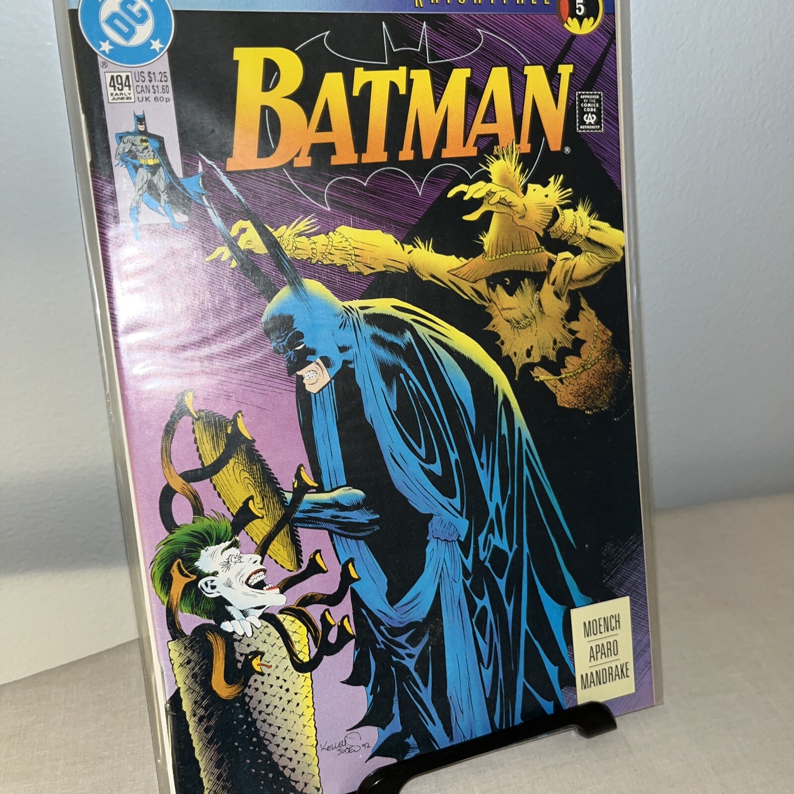 Batman #494 DC Comics 1993 KNIGHTFALL Part 5! vs SCARECROW & JOKER! | eBay