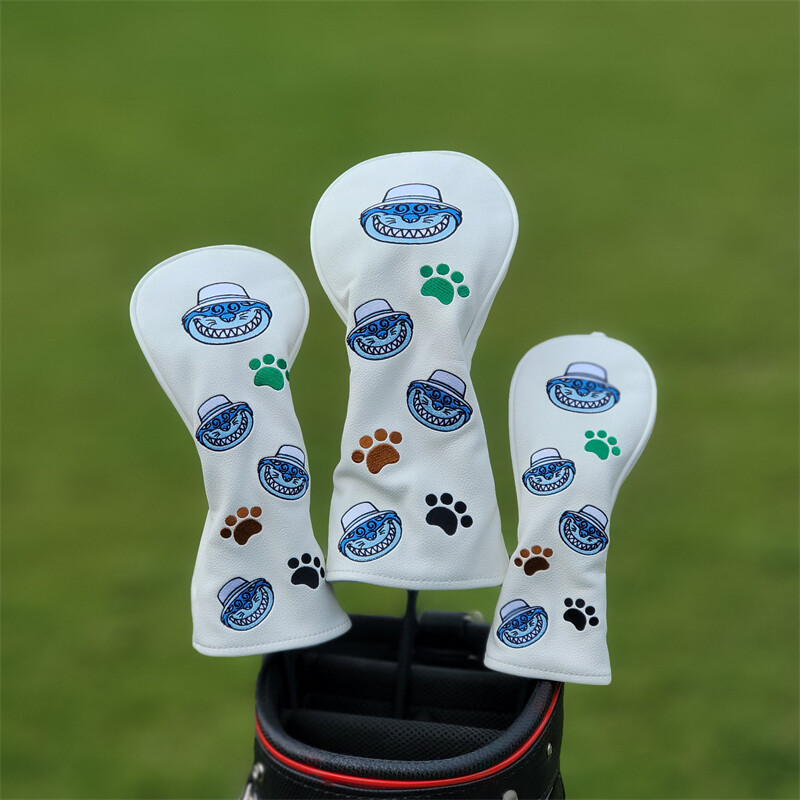 New Fat Cat Golf Club Headcovers Driver Fairway Wood Hybrid Putter ...