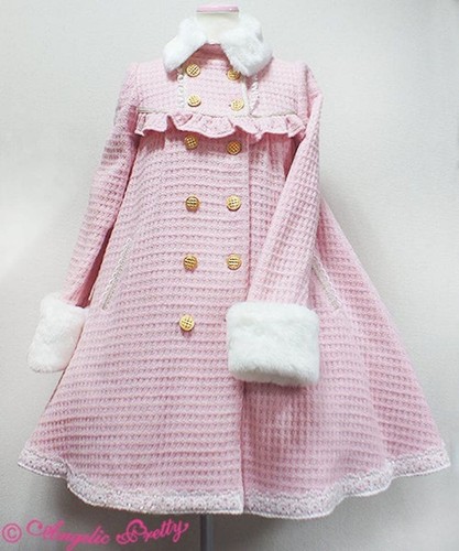 Angelic Pretty Victoria Coat Pink Japanese Kawaii fashion Hime-kei | eBay