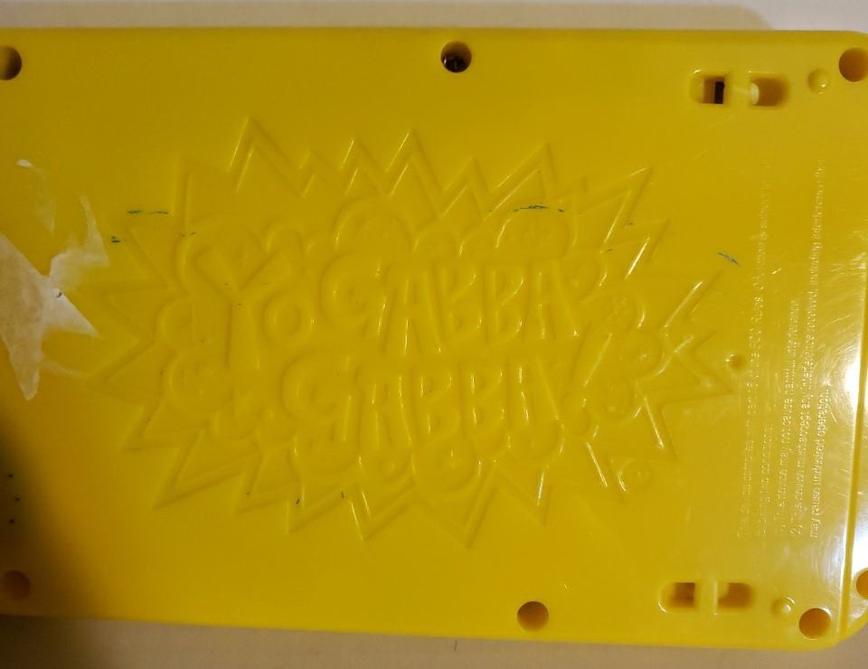 Spin Master Yo Gabba Gabba Plex Yellow Piano Keytar Keyboard (Rare ...