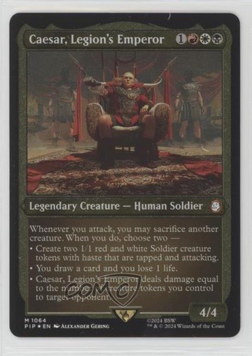 Caesar Legion's Emperor Foil Magic: Universes Beyond: Fallout PIP #1064 ...