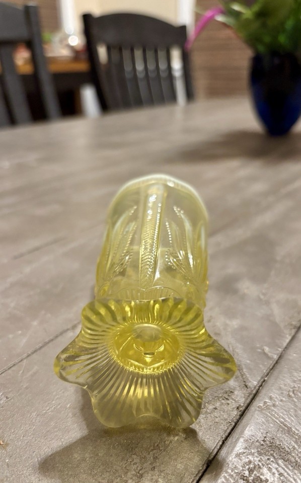 Fenton, Vase, Cactus Topaz Opalescent, Topaz Opalescent Glass RARE | eBay