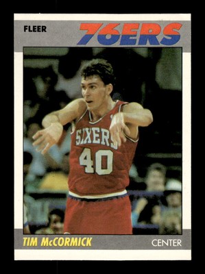 1987-88 Fleer Basketball #71 Tim McCormick EXMT Philadelphia 76ers | eBay