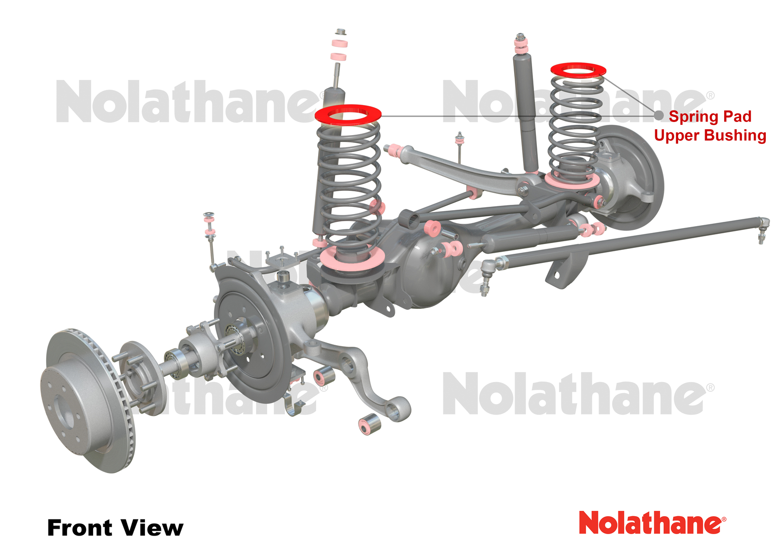 Front Spring pad upper bush for LANDCRUISER FZJ79, HDJ79, HZJ79, VDJ79 ...