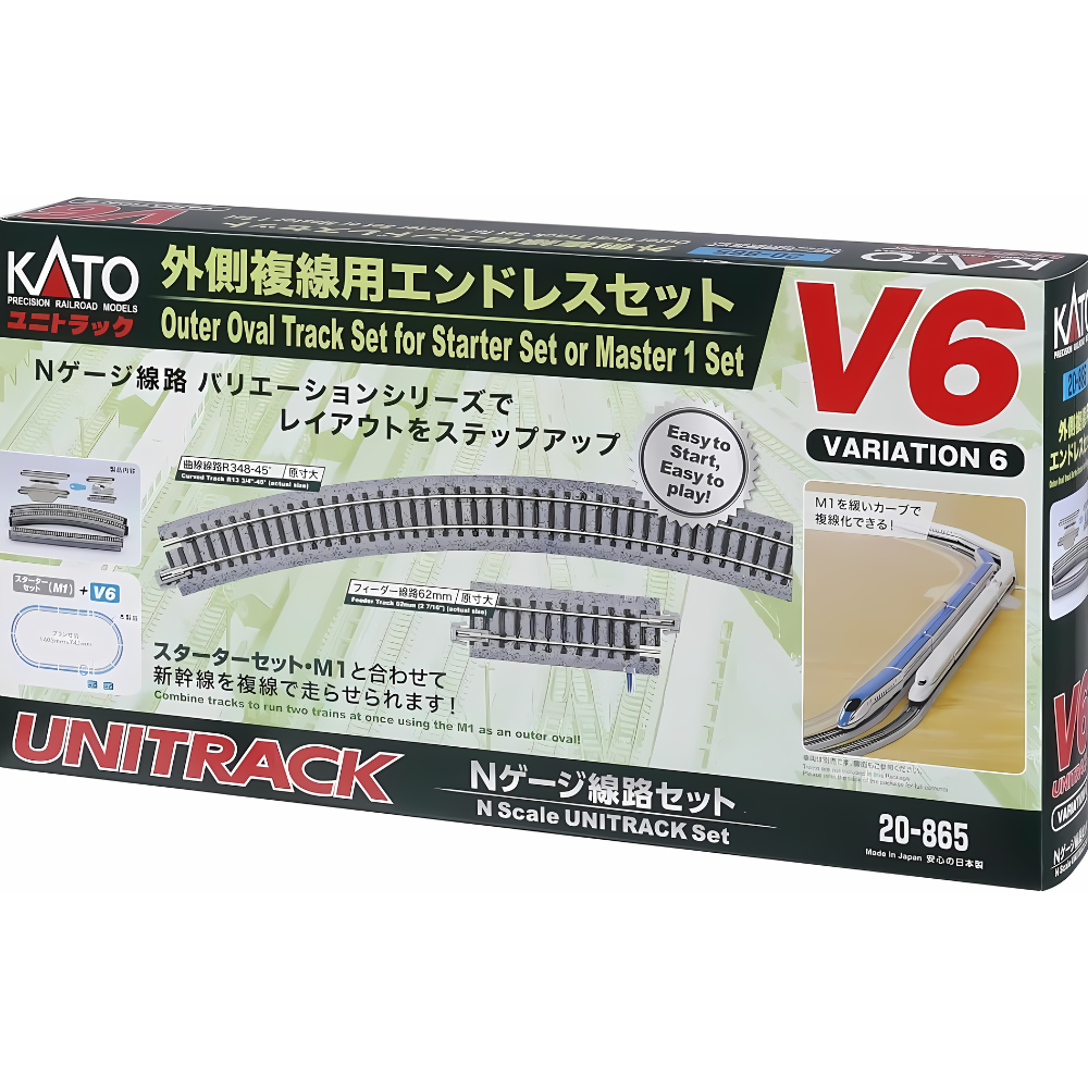 KATO N Scale UNITRACK V6 Outer Double Track Set 20-865 - Model Train ...