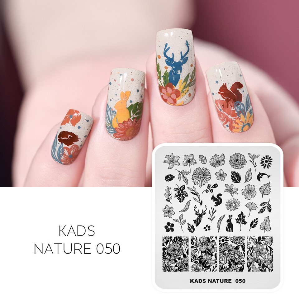 KADS New Stamping Plates Nail Art Stamp Stainless Steel Plate Stamp ...