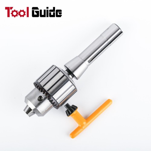 0.5-16mm (JT3) R8 M12x1.75 Arbor Heavy Duty Drill Chuck +Key, Lathe ...