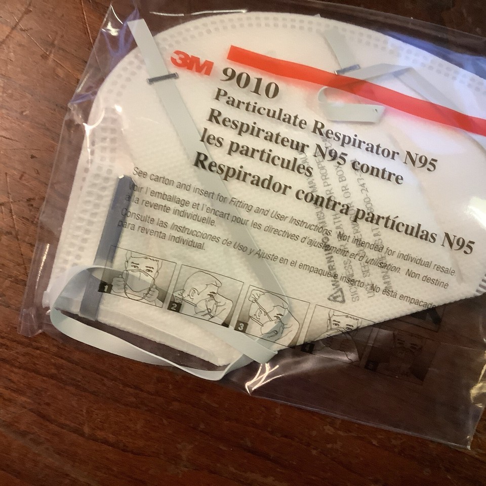 3M 9010 N95 Niosh Protective Disposable FaceMask CDC Approved ...