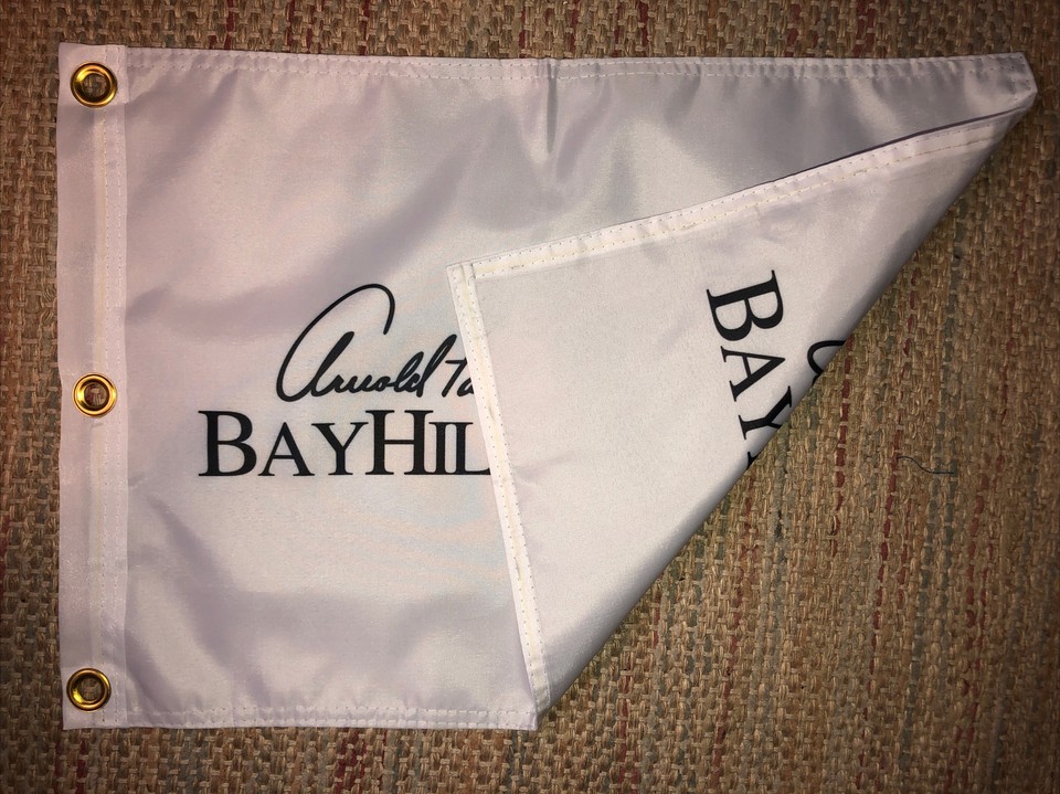 ARNOLD PALMERS BAY HILL GOLF CLUB PIN FLAG WITH GROMMETS FREE SHIP ...