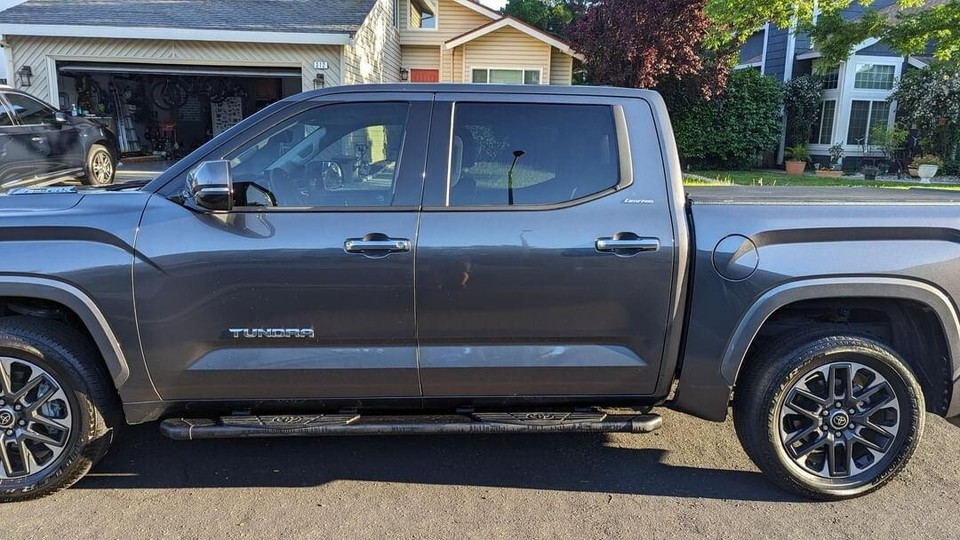 2022 2025 Toyota Tundra Window Trim Chrome Delete Overlays - CrewMAX ...