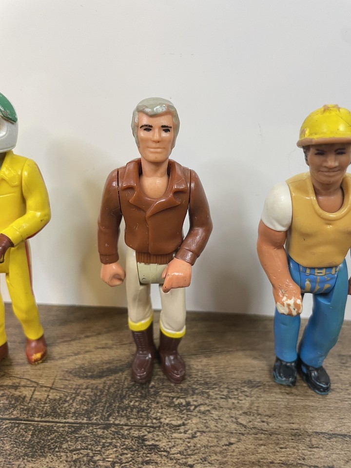 Fisher Price Adventure People Action Figure Lot Construction Worker ...