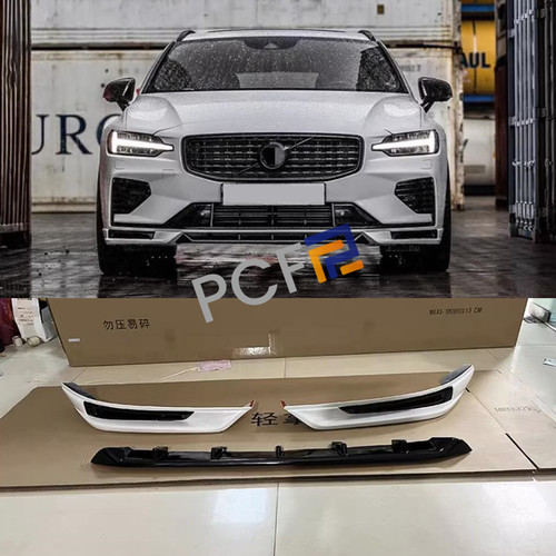 Fits For Volvo S60 Unpainted Front Bumper Lip Body Kit Spoiler 2020 ...