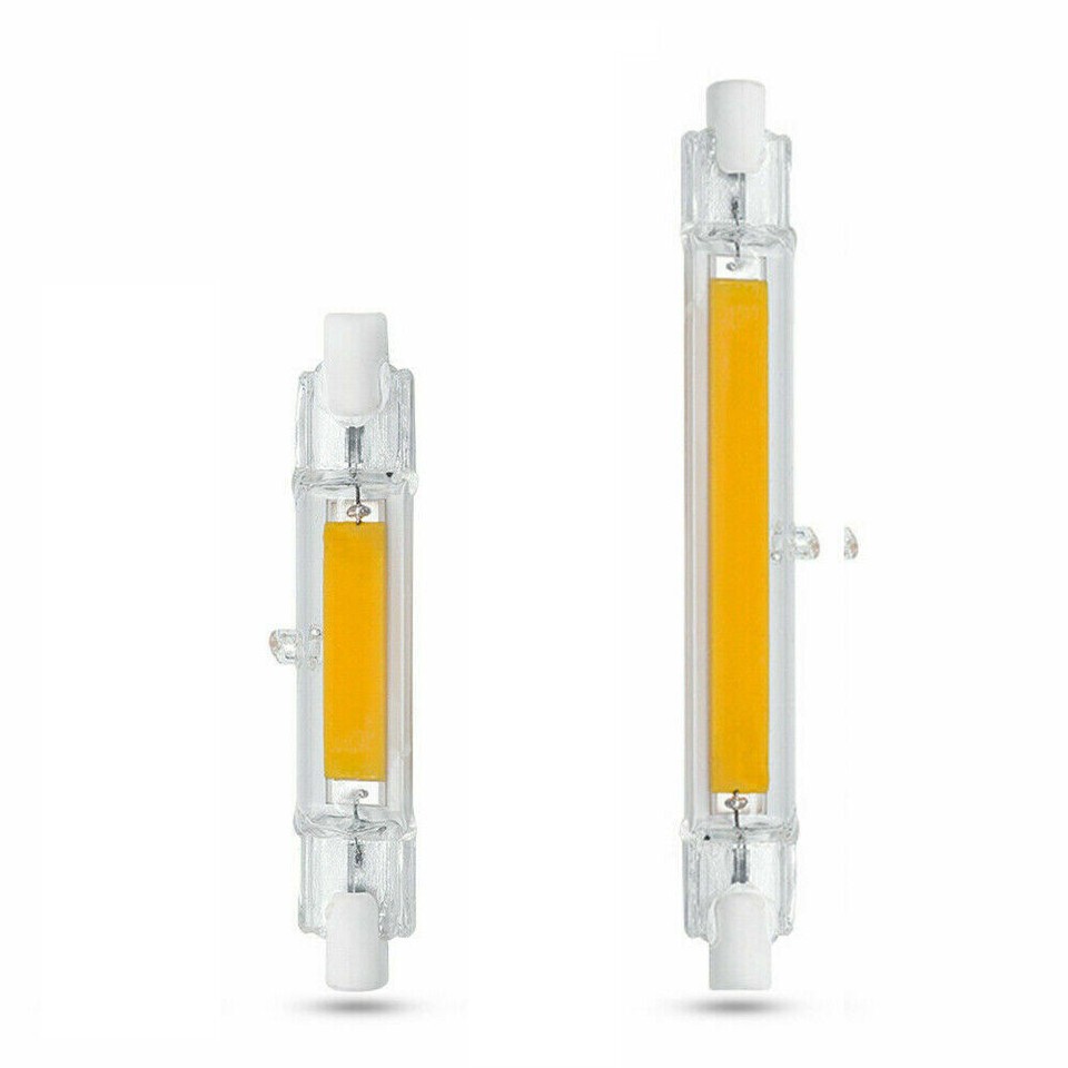 R7S LED Bulb 118mm 78mm Warm/Cool Halogen Lamp COB Dimmable Glass 110V ...