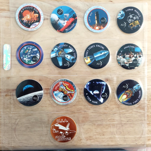 Vintage 1995 Hardee's A13 Nasa Pogs Collectibles 12 Different Plus ...