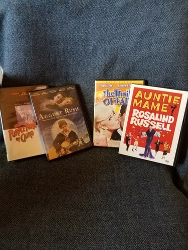 4 Family DVDs- Auntie Mame, Thrill of it All, August Rush, Purple Rose ...