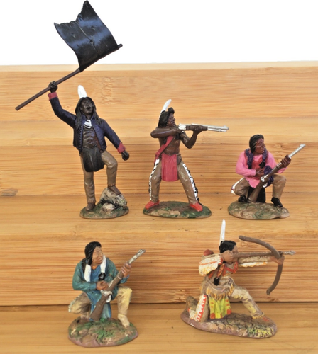 5 American Plains Indians, native American, Sioux Warriors.TSSD 60mm ...