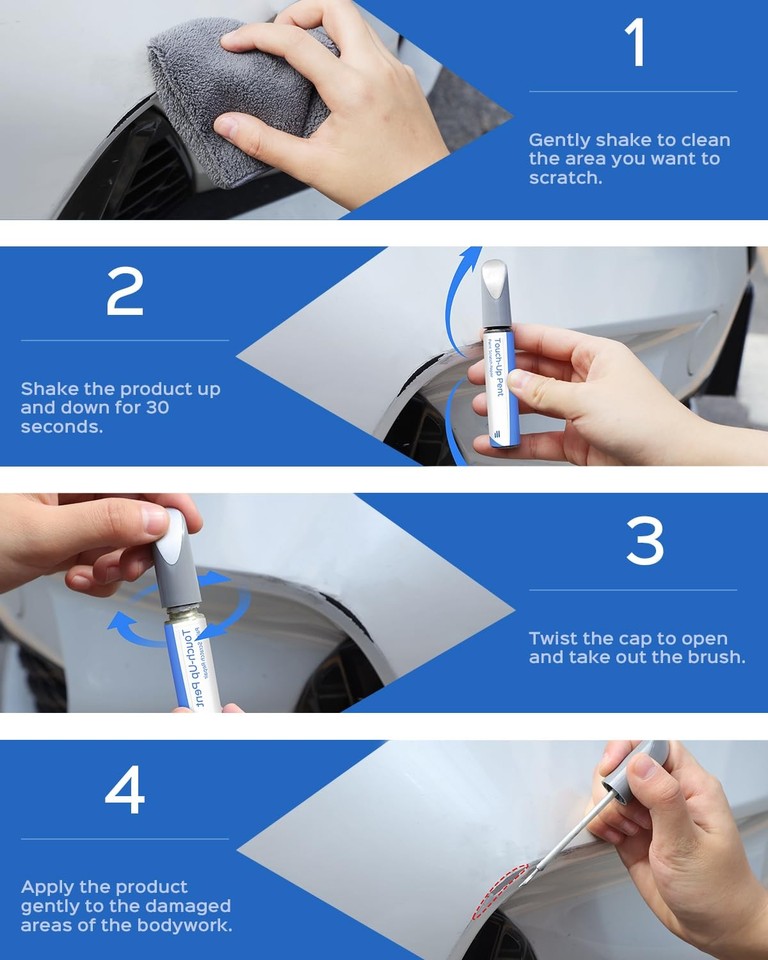 QAB White Pearl Tricoat Touch Up Paint, Fits Infiniti, Exact Match ...