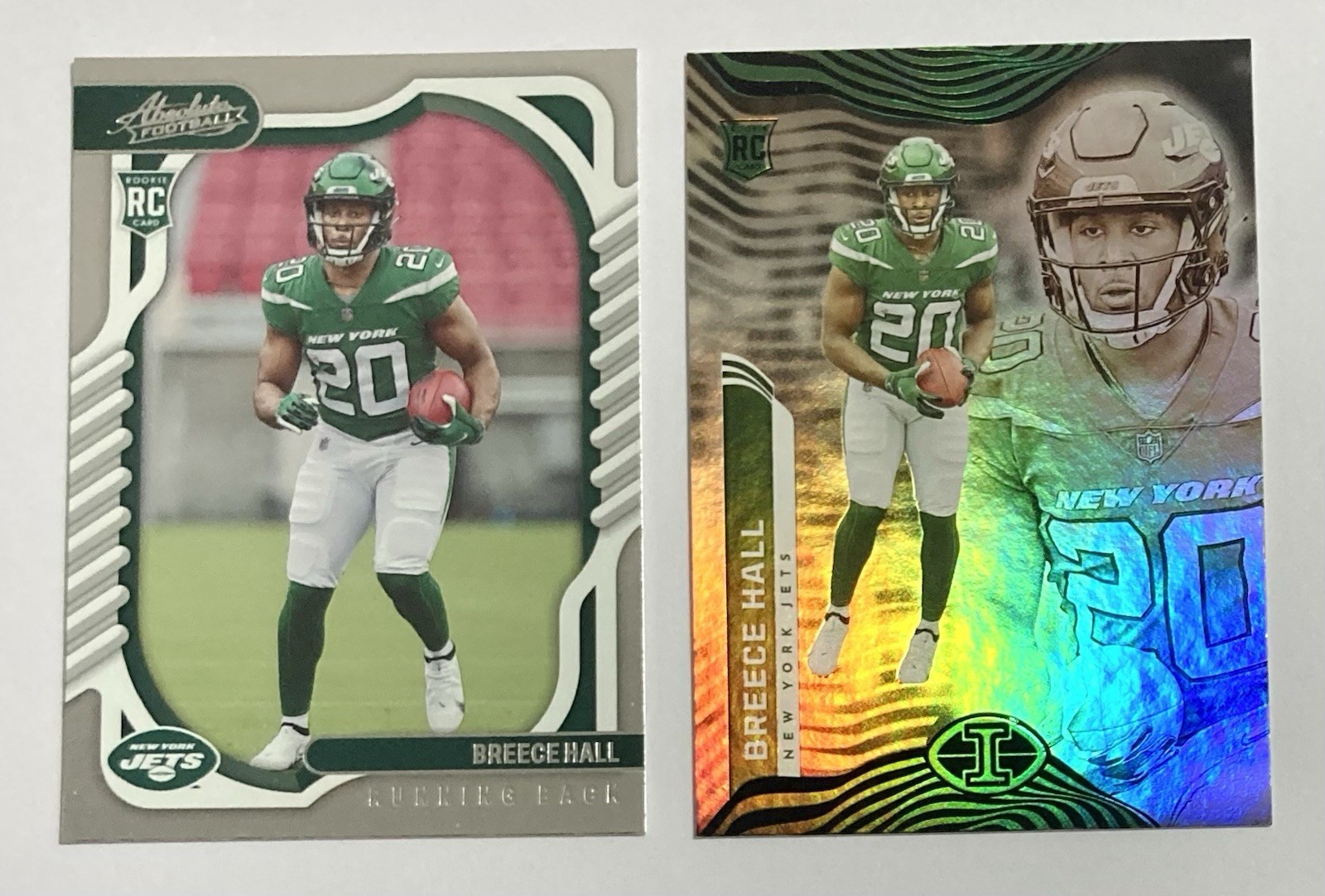 Lot of 2 Different New York Jets Breece Hall Football Rookie Cards | eBay