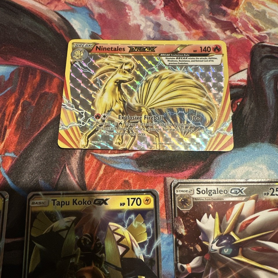 Pokémon Card GX, EX & Break Bundle - Sylveon 92/145, Ninetales 13/83 ...