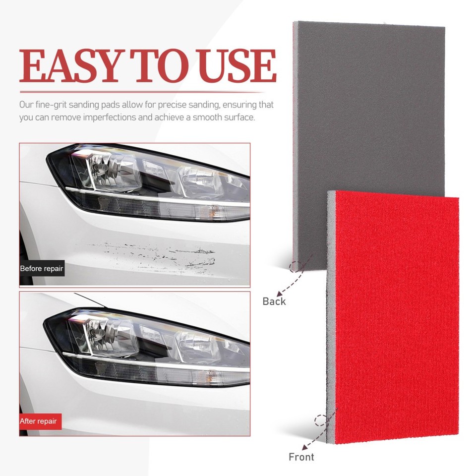 20 Pcs Auto Body Sanding Block Paper for Car Fine Sandpaper Wood | eBay ...