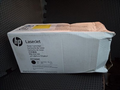 HP CF330XC High Yield LaserJet Black Toner Cartridge. Box is damaged ...