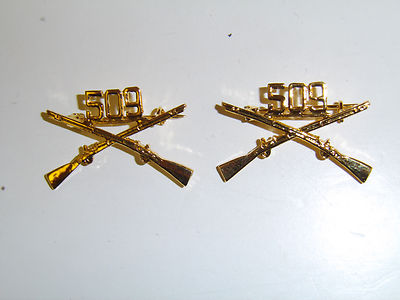 0224p WW2 US Army 509 Parachute Infantry Regiment PIR Crossed Rifles ...