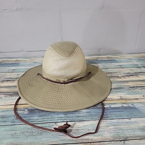 Dorfman Pacific DPC Sun Hat Packable Lightweight Cap Medium Beige Mesh ...
