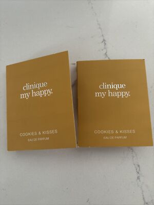 2x Clinique My Happy COOKIES & KISSES EDP Perfume Sample Spray 1.5ml/ 0 ...