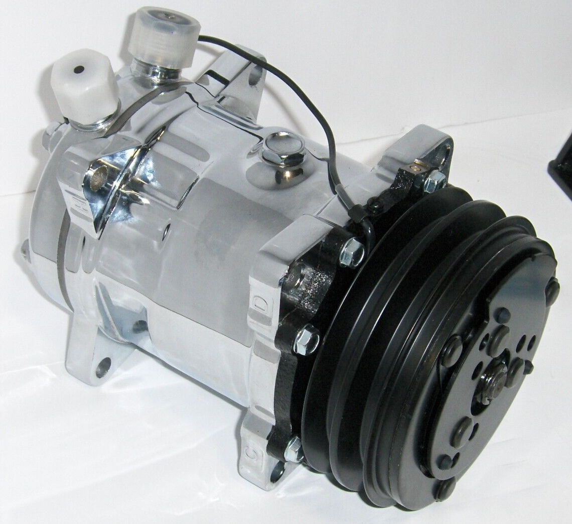 Chrome Air Condition Compressor York to 508 Sanden AC Adapter Mounting ...