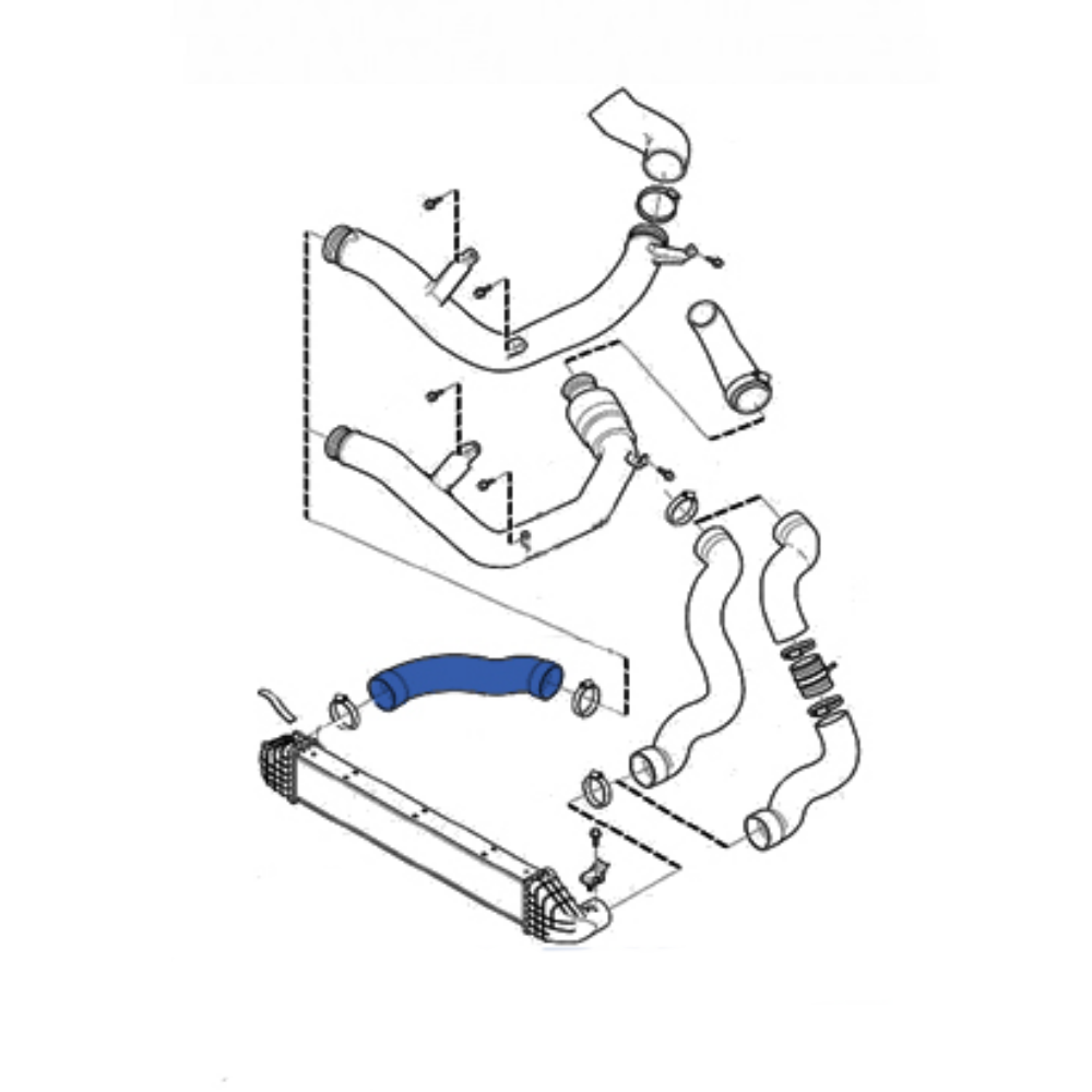 Sleeve Intercooler Hose Air for Volvo S60 S80 V60 V70 XC60 30792200 ...